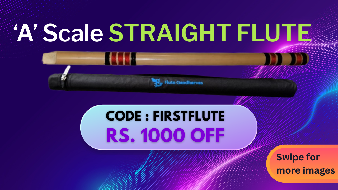 Straight Flute A Scale Premium Bamboo Flute | Harsh Dave