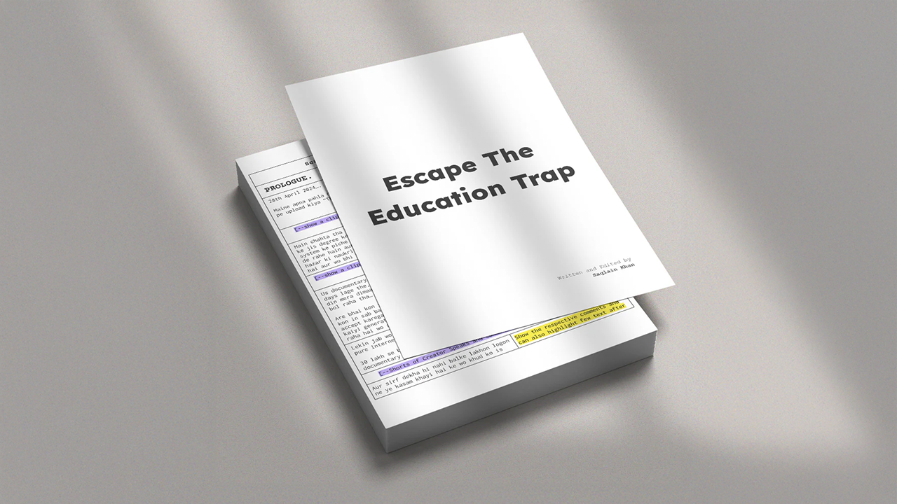 Saqlain Khan's Documentary Script Template | Creative Skool