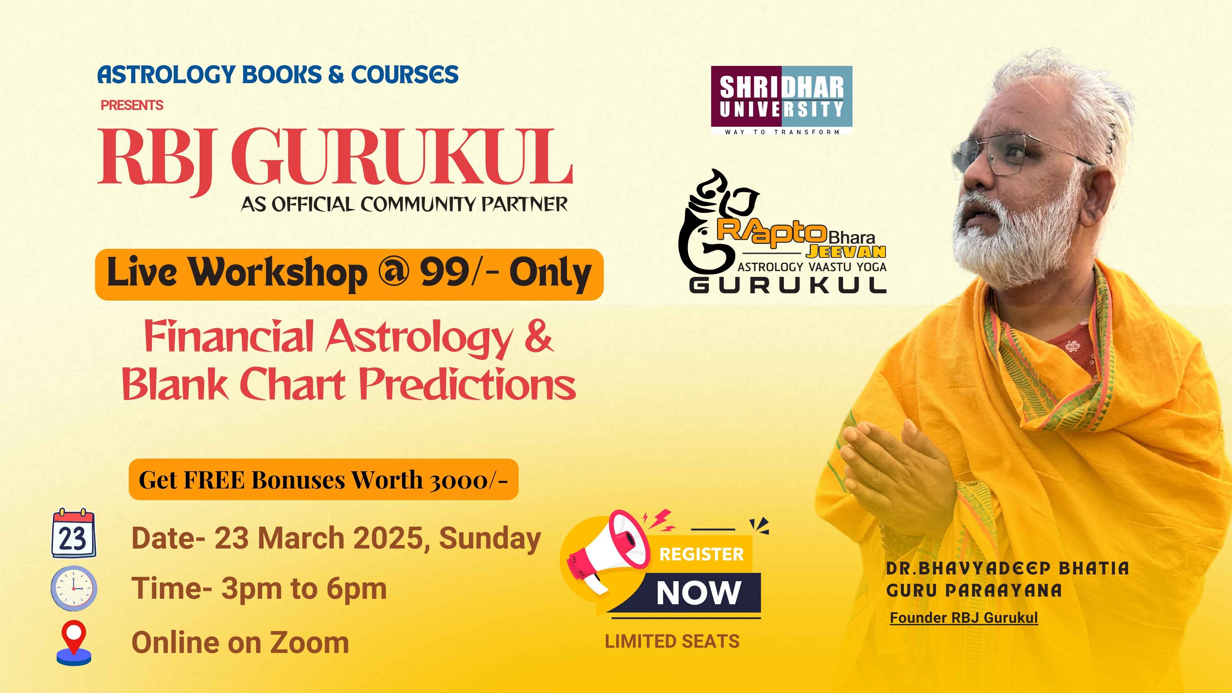 Financial Astrology & Blank Chart Predictions- Live Workshop (ABC ...