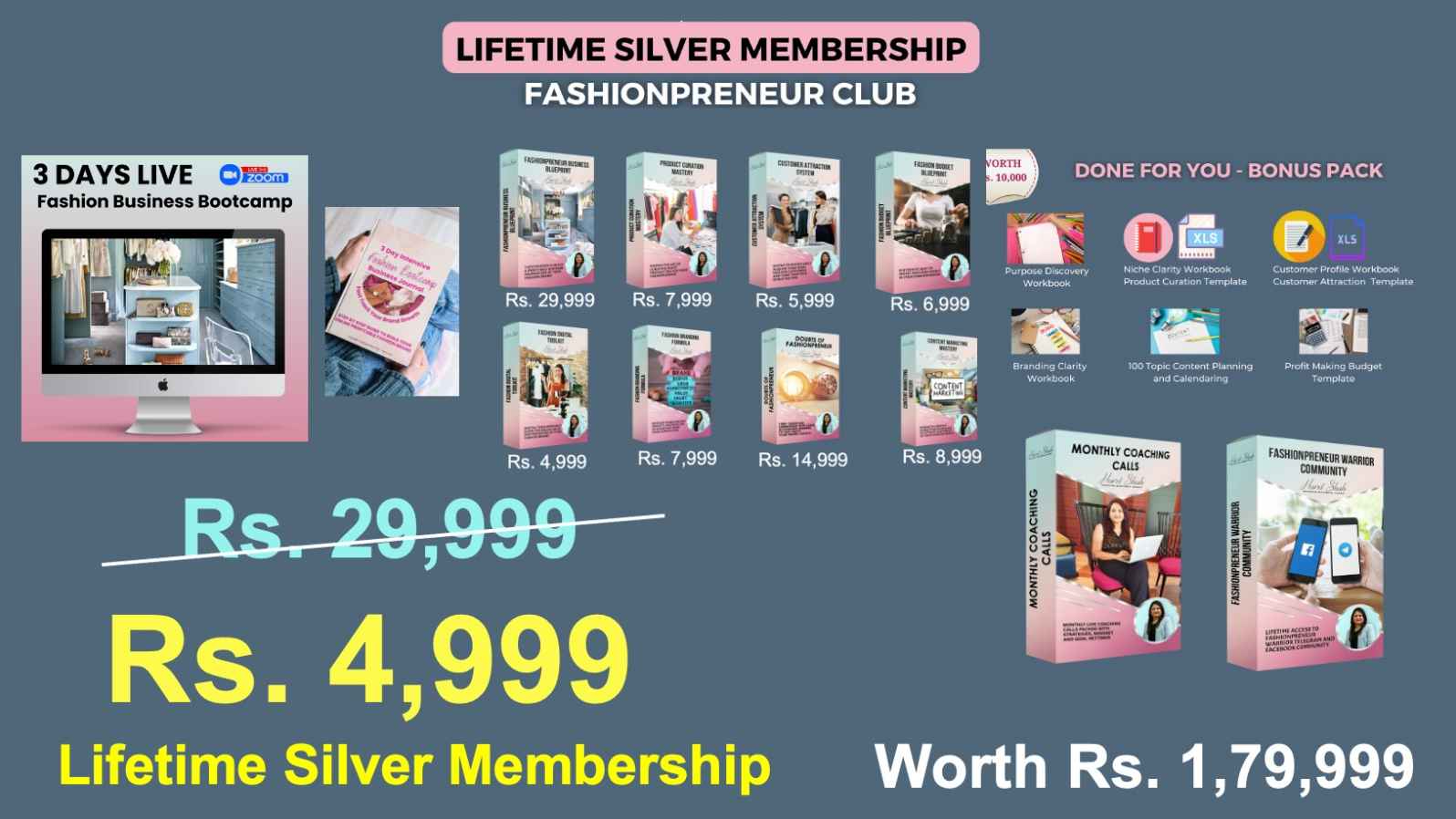 FASHIONPRENEUR LIFETIME SILVER MEMBERSHIP 4,999/- | Harvi Shah ...