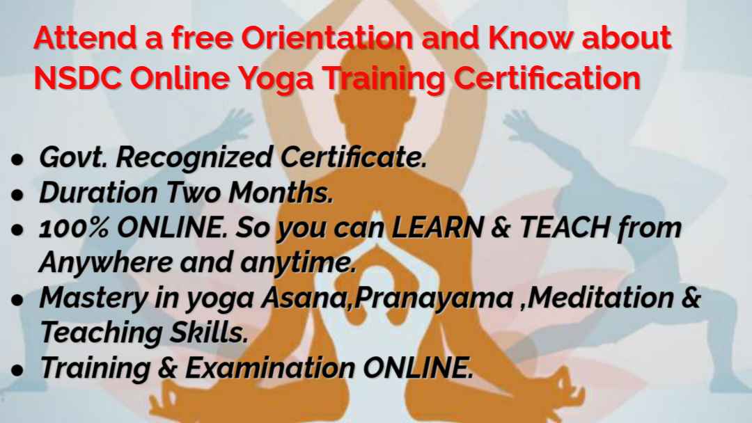 NSDC Online Yoga Trainer | Anubhav
