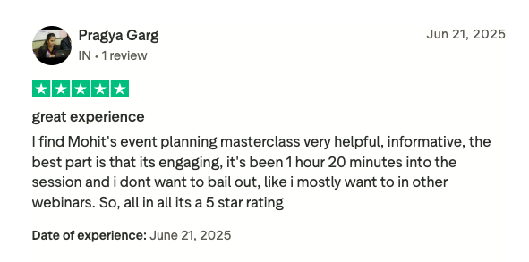 Event Planning Masterclass