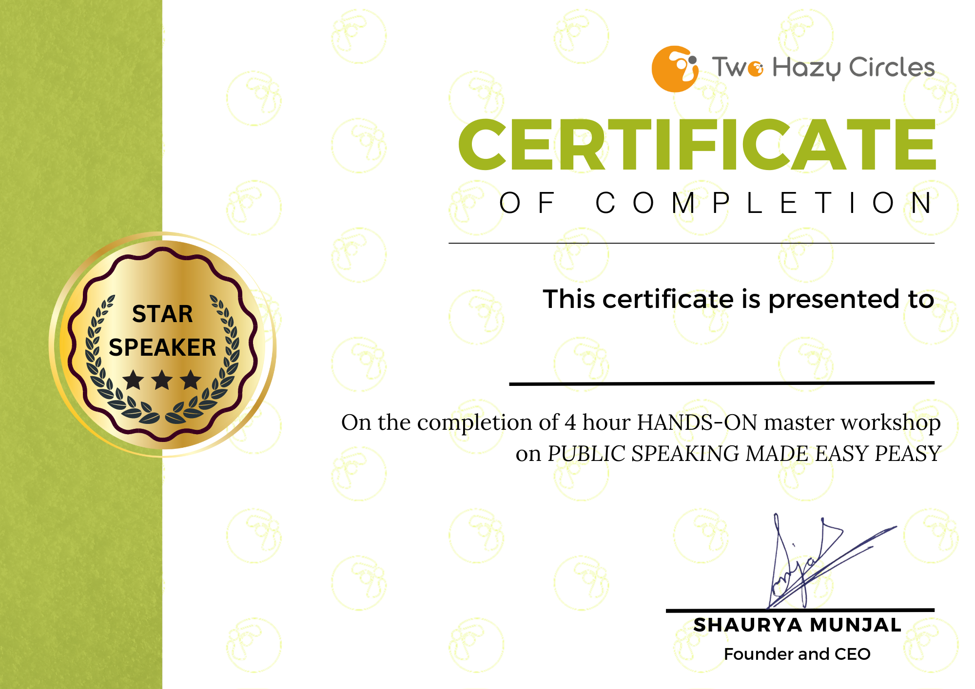 Public Speaking made Easy Peasy- Workshop by Two Hazy Circles I Shaurya ...